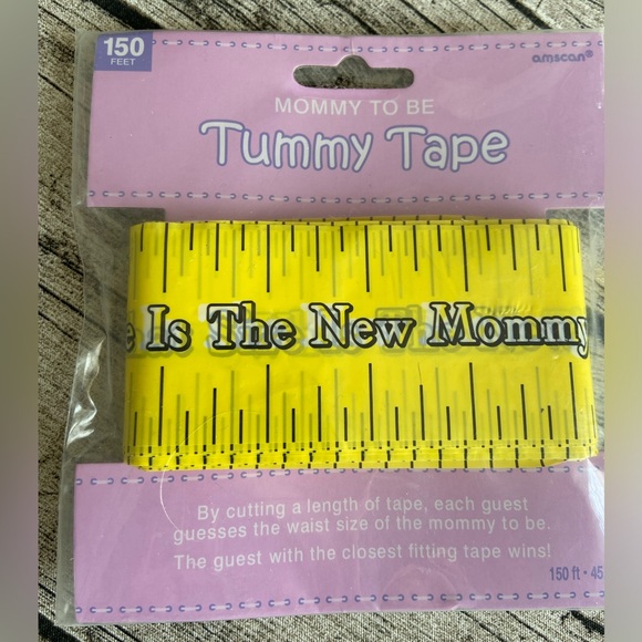 Party Supplies | Nwt Baby Shower Game Tummy Measuring Tape To Celebrate ...